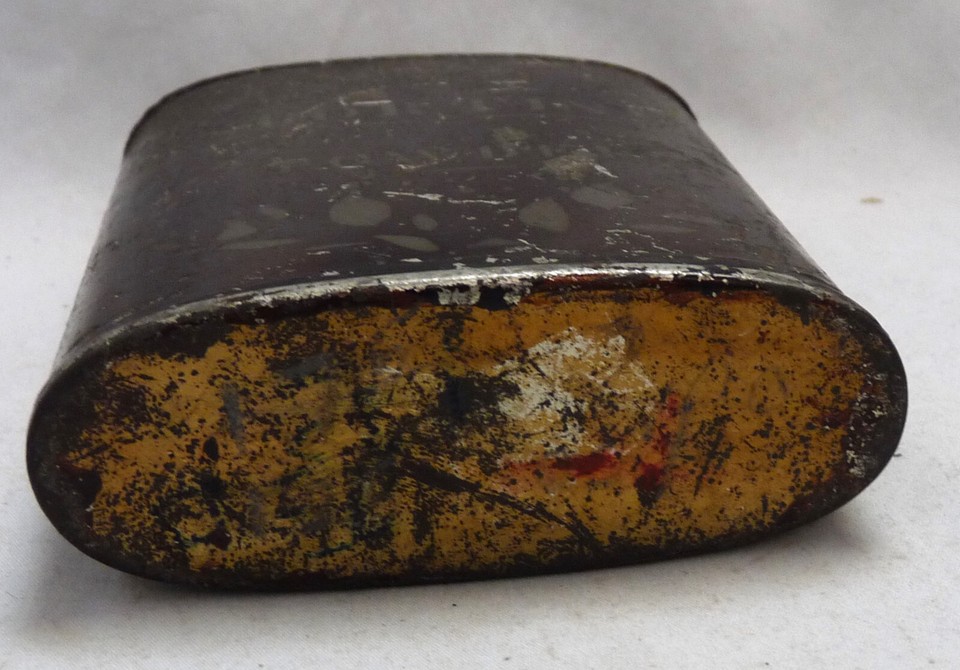 Antique stenciled black gun powder tin folk art primitive | eBay