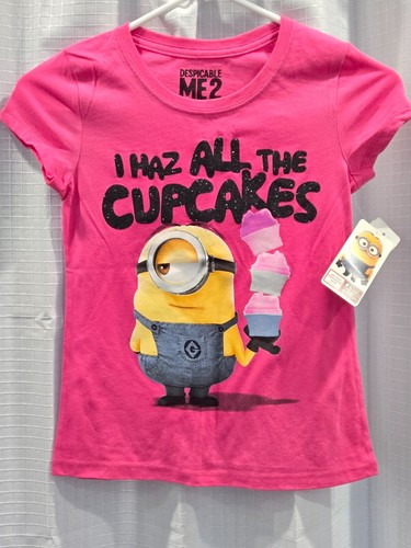 Despicable Me 2 Girls T-Shirt Minion Stuart One Eye I Haz ALL the ...