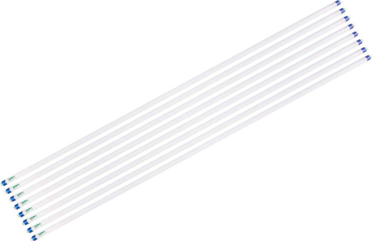 LWF54T5HO865 8pack 4 FT 6500K T5 HO Fluorescent Grow Light Bulbs (8 ...