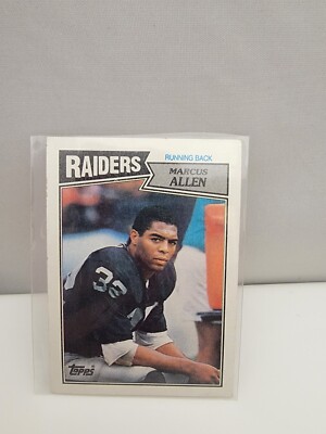 Marcus Allen 1987 Topps Los Angeles Raiders #215 NFL Football Trading ...