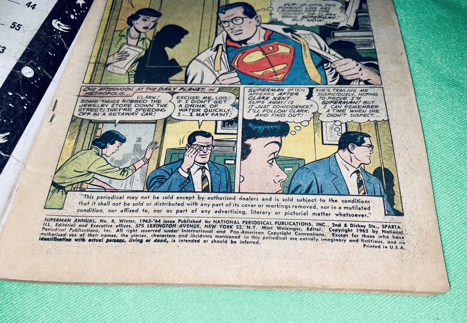 DC NATIONAL COMICS GIANT SUPERMAN ANNUAL #8 EXTRA SUPERBOY KRYPTONITE ...