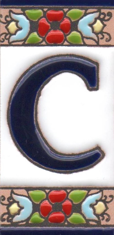 Hand-painted Ceramic Cherry Number Tiles 7.5 x 3.5 cm with Optional ...