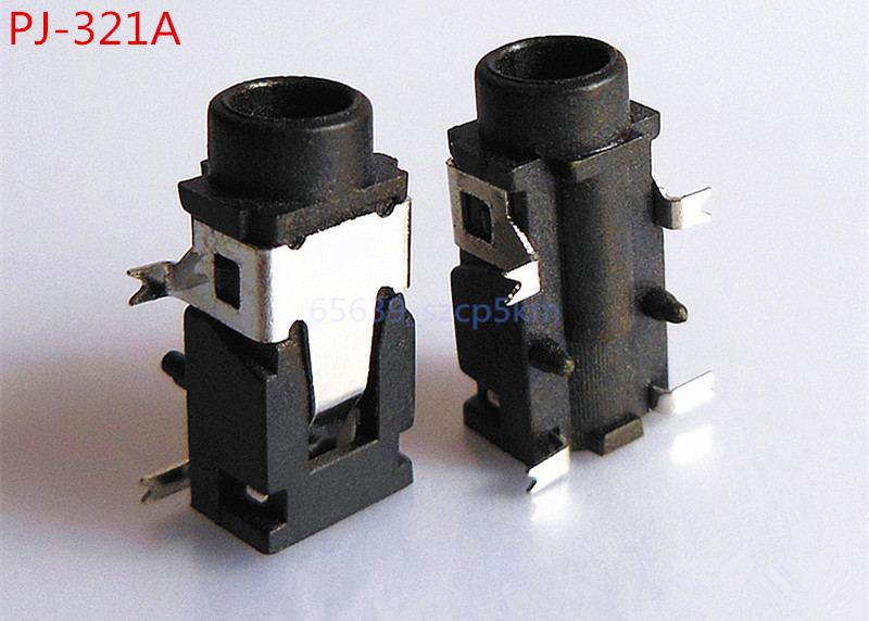 20Pcs 3.5mm Female Audio Connector 4 Pin SMT SMD Stereo Headphone Jack ...