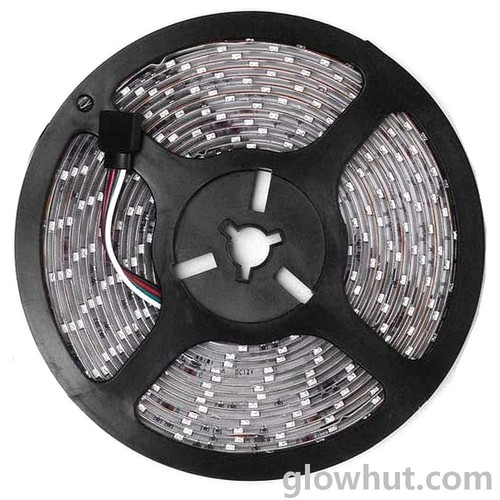 5050 RGB LED strip mini controller 9V battery connector IR RF remote ...