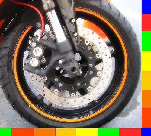Reflective Motorcycle Rim Tape Bike Wheel Stickers Decals Vinyl Set 17 ...