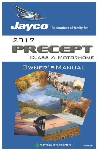 2017 Jayco Precept Owners Manual: 180 Pages Coil Bound | eBay