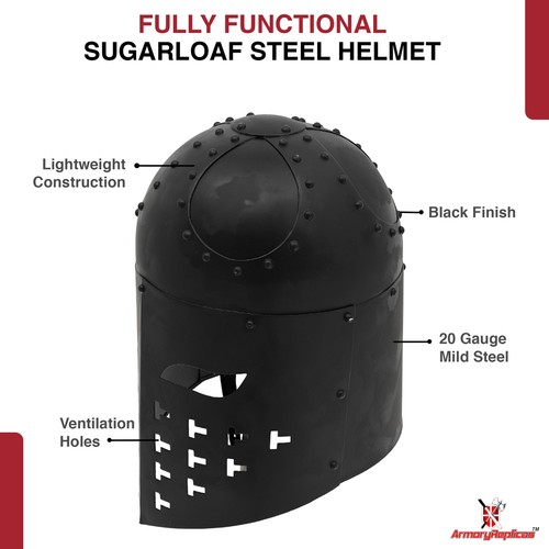 Medieval Great Bucket Helm Knights 20G Steel Templar Crusader Helmet | eBay