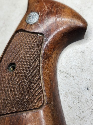 Vtg Smith & Wesson Wood Target Grips K Frame 19 66 686 14 15 17 Early ...