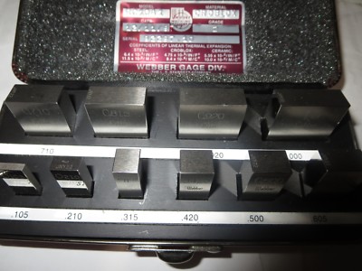 Webber Gauge Block Set, Croblox, Grade 2, RC10A1 | eBay