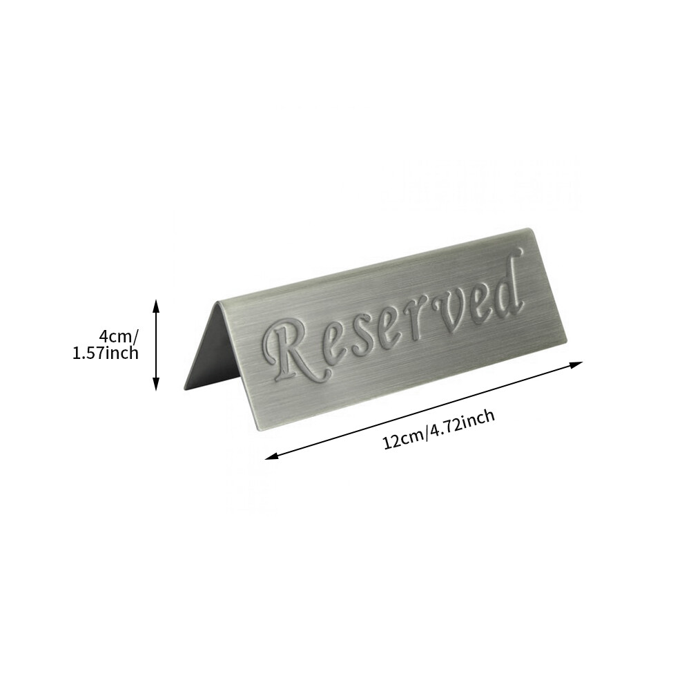 Stackable Reserved Sign Stainless Steel For Table Wedding Party Double ...