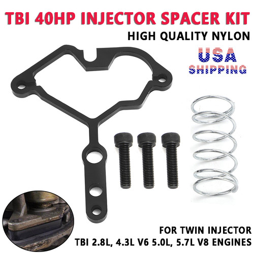 US TBI 40hp Power Up Injector Spacer For GMC GM 2.8L 4.3L V6 5.0 5.7L ...