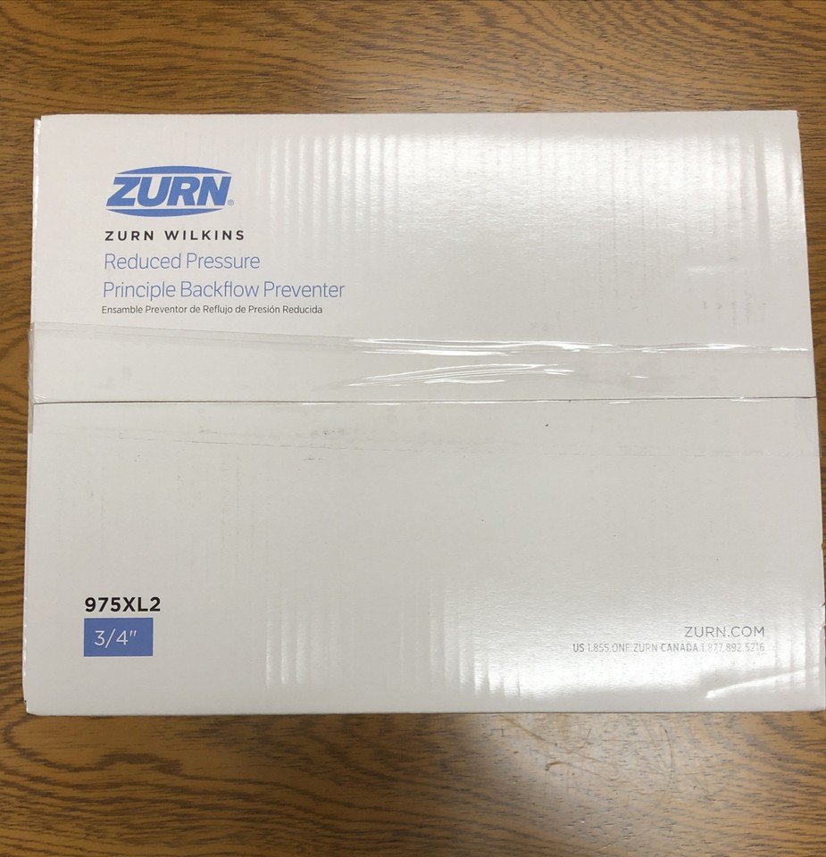 Zurn Wilkins 34-975XL2 3/4" Reduced Pressure Zone Backflow Preventer ...