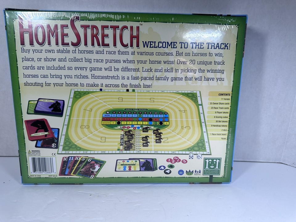 Frank DiLorenzo Home Stretch Race To The Finish Boardgame By R&R Games ...