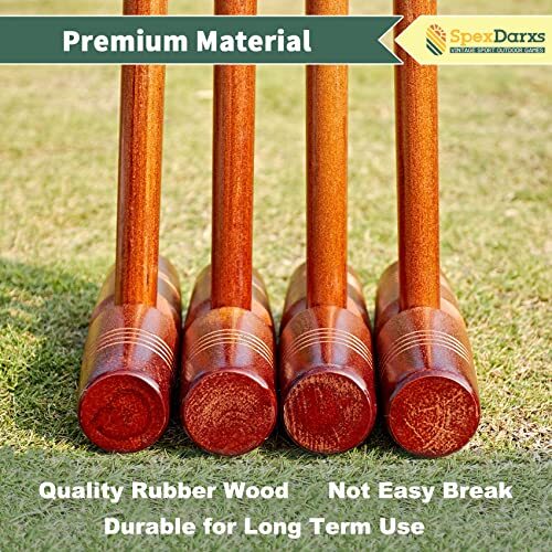 35’’ Deluxe Croquet Set, Six Player Croquet Game with Premium Wooden | eBay