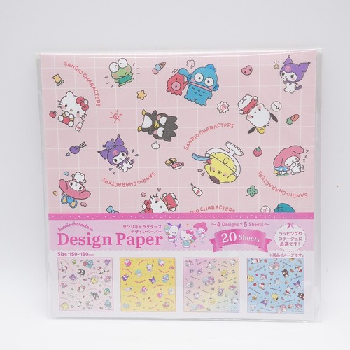 Sanrio Characters Origami Paper 15cmx15cm 4 Design Total 20 Sheets Made ...