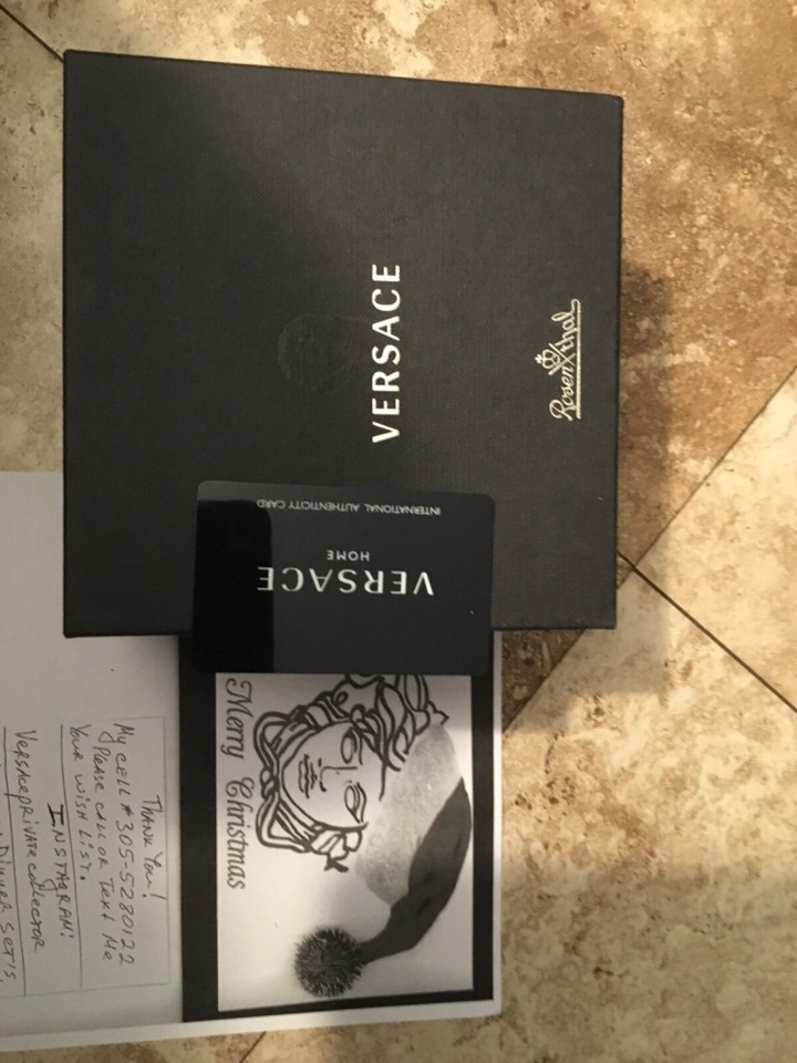 VERSACE LA MER CUP SAUCER SET TEA COFFEE ROSENTHAL LUXURY GIFT SALE New ...