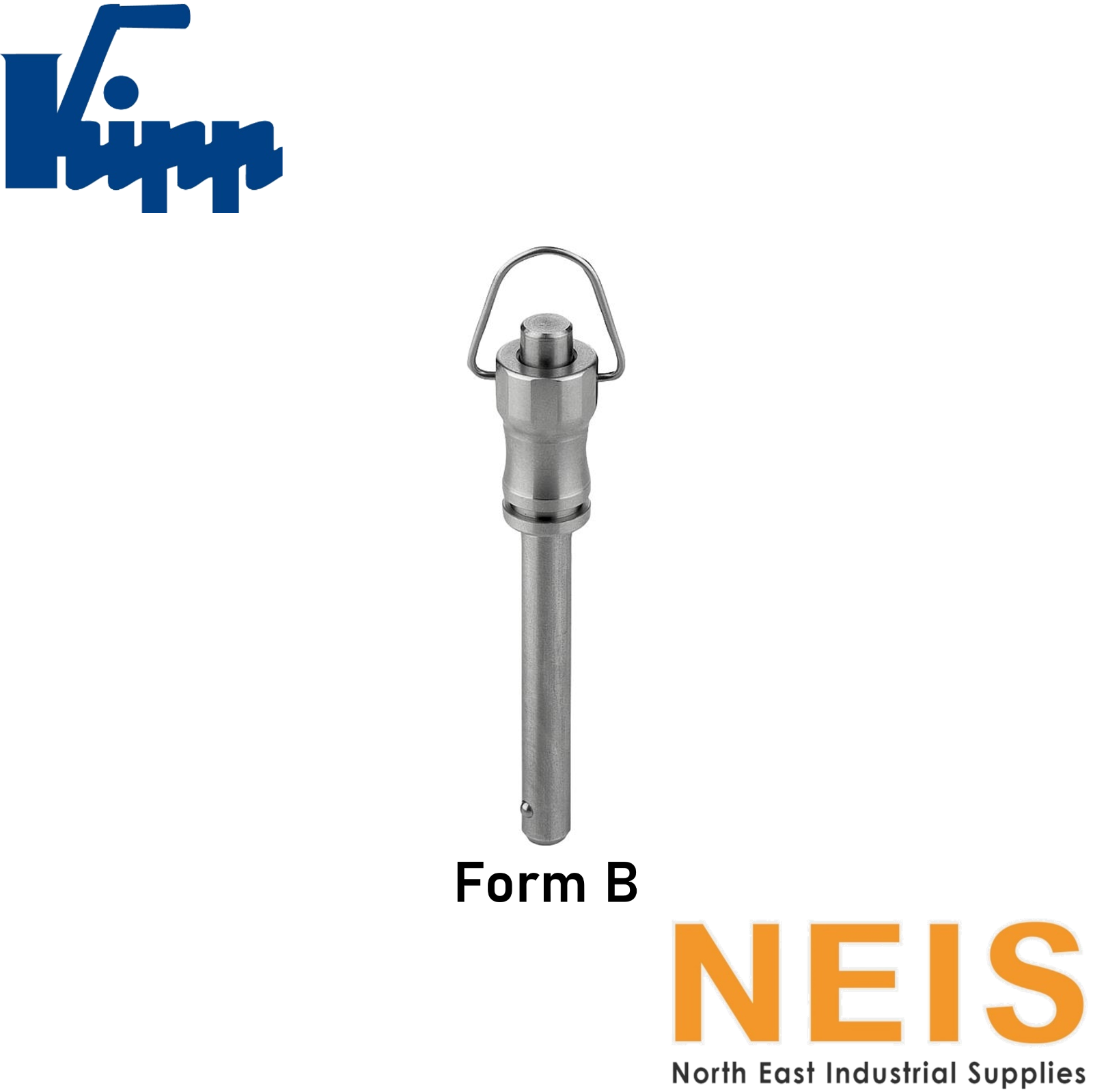 KIPP Ball Lock Pins Self-Locking Recessed S.Steel Metric (Form/Dia/L ...