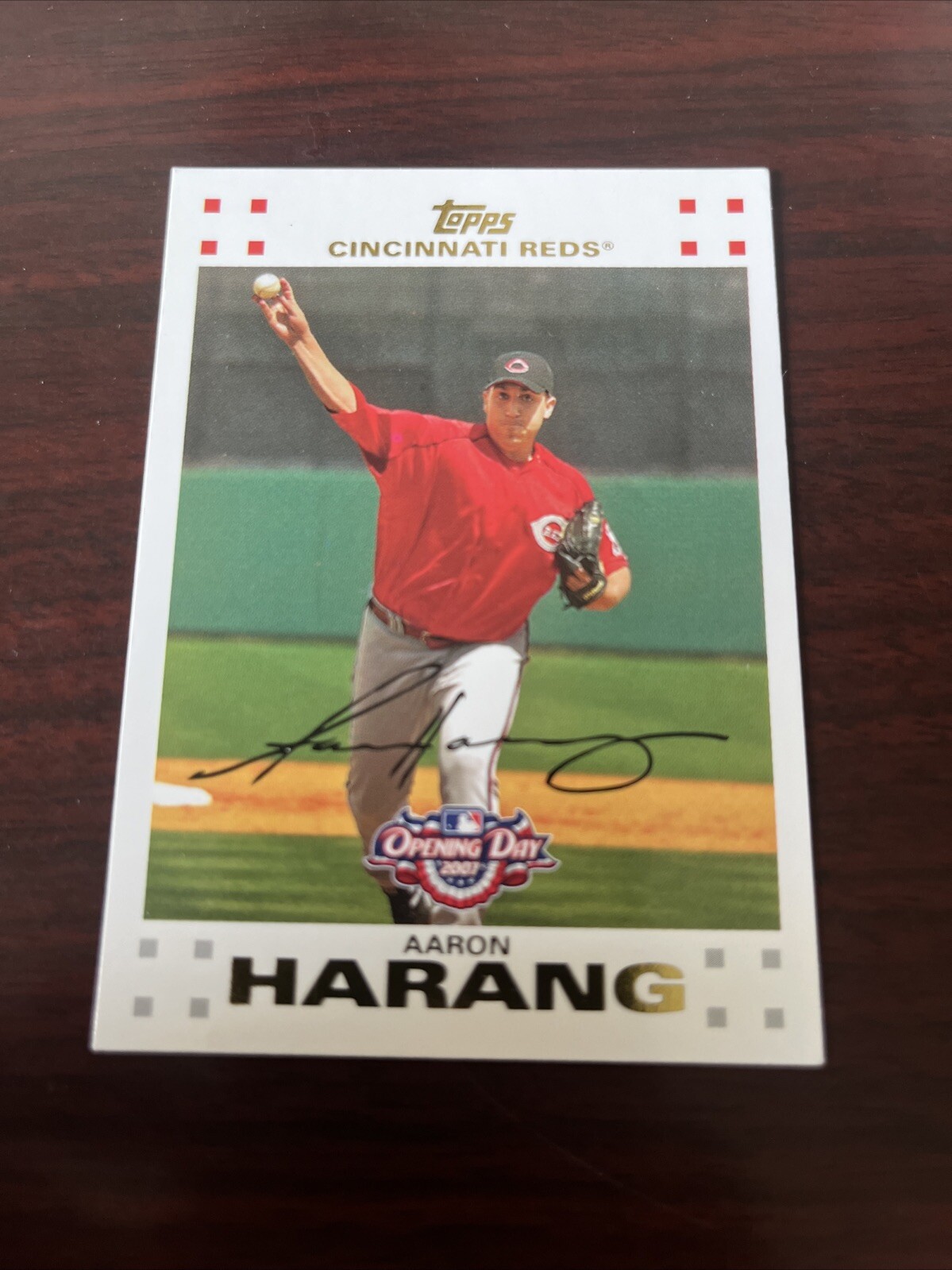 2007 Topps Aaron Harang #128 Cincinnati Reds Opening Day | eBay