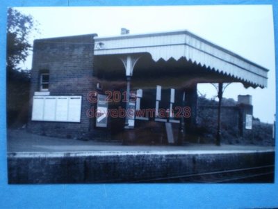 PHOTO CRESSING RAILWAY STATION VIEW OF ONE PLATFORM AND BUILDING WITH ...
