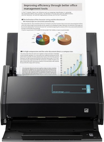 **NEW** Open Box Fujitsu ScanSnap iX500 Scanner Black Color Image ...