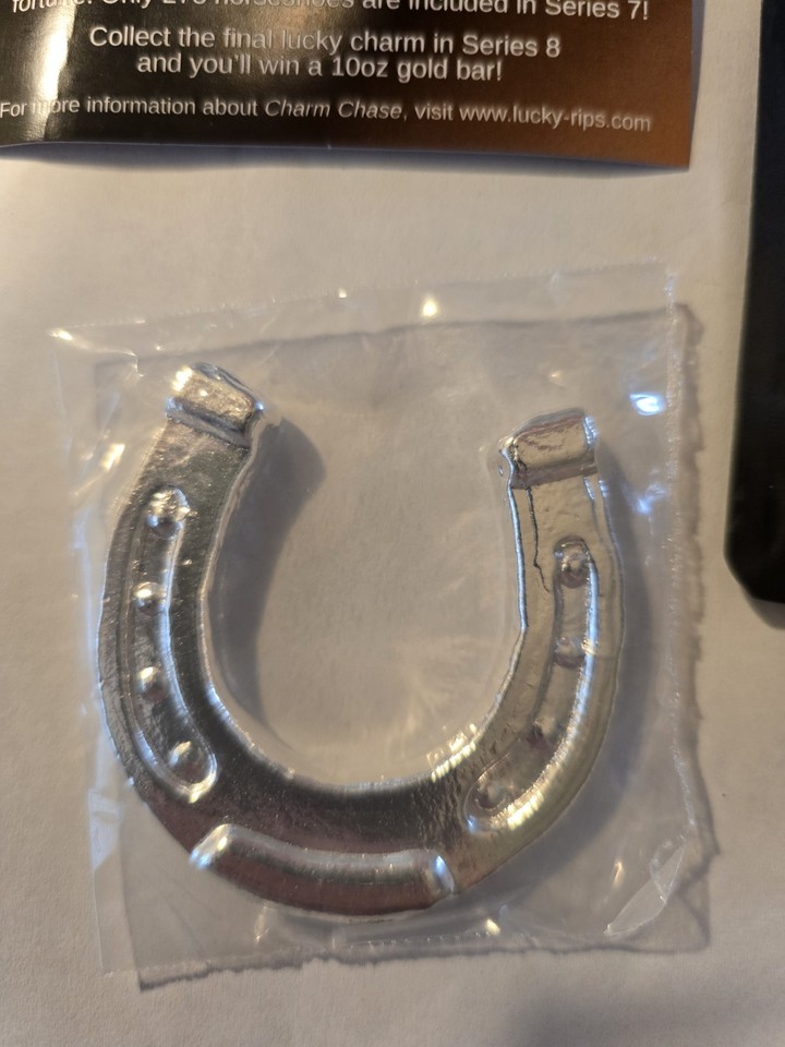 Lucky Rips Series 7 Charm Chase 3oz 999 Fine Silver Horseshoe | eBay