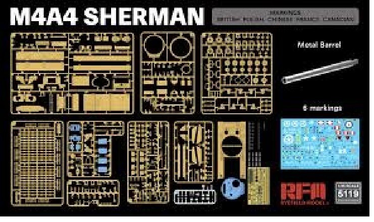 Rye Field 1/35 M4A4 Sherman Tank #RM-5119 📌USA📌New release | eBay