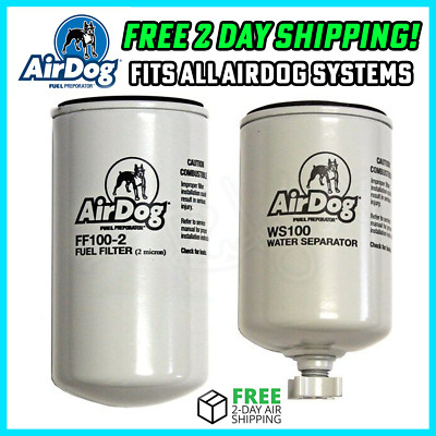 AirDog Pureflow 2 Micron Fuel Filter + Water Separator Kit FF100-2 ...