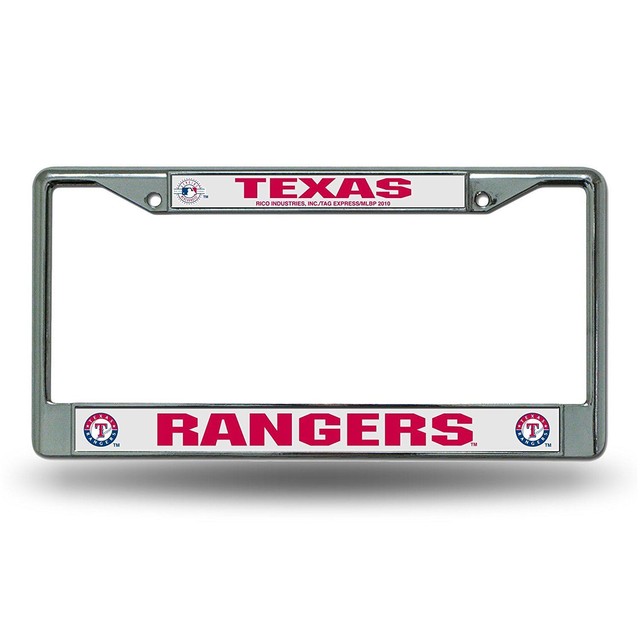 TEXAS RANGERS LICENSE PLATE AUTO TAG FRAME MLB BASEBALL RICO INDUSTRIES ...
