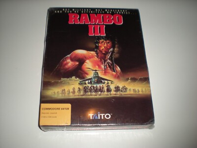 Rambo III game for Commodore 64 by Taito. Rambo 3. Rare. Sealed. | eBay