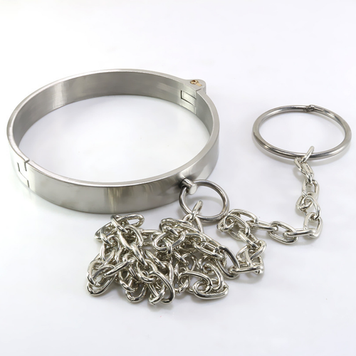 Stainless Steel Metal Neck Collar with Chain Hand Ankle Cuffs ...