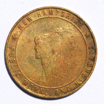 New Hampshire Public Works and Highways Transit Token - Old Man Of the ...