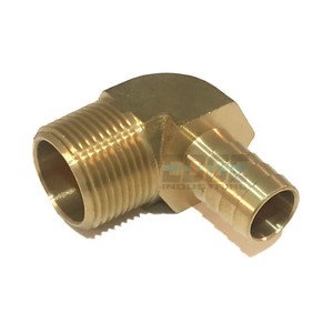 5/8 HOSE BARB ELBOW X 3/4 MALE NPT Brass Pipe Fitting Thread Gas Fuel ...