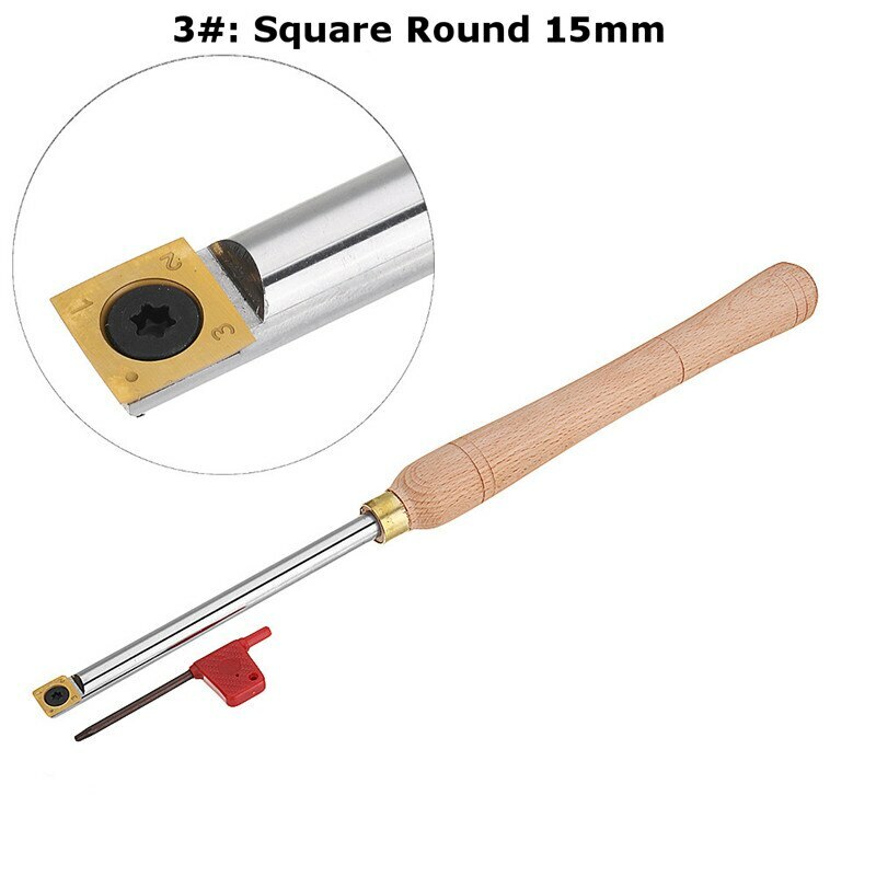 Wood Turning Tool Wood Handle Titanium Coated Carbide Insert Cutter ...