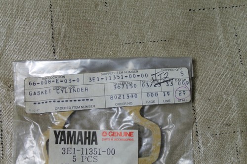 Yamaha Cylinder Gasket New 3E1-11351-00-00 3LA-11351-10-00 | eBay