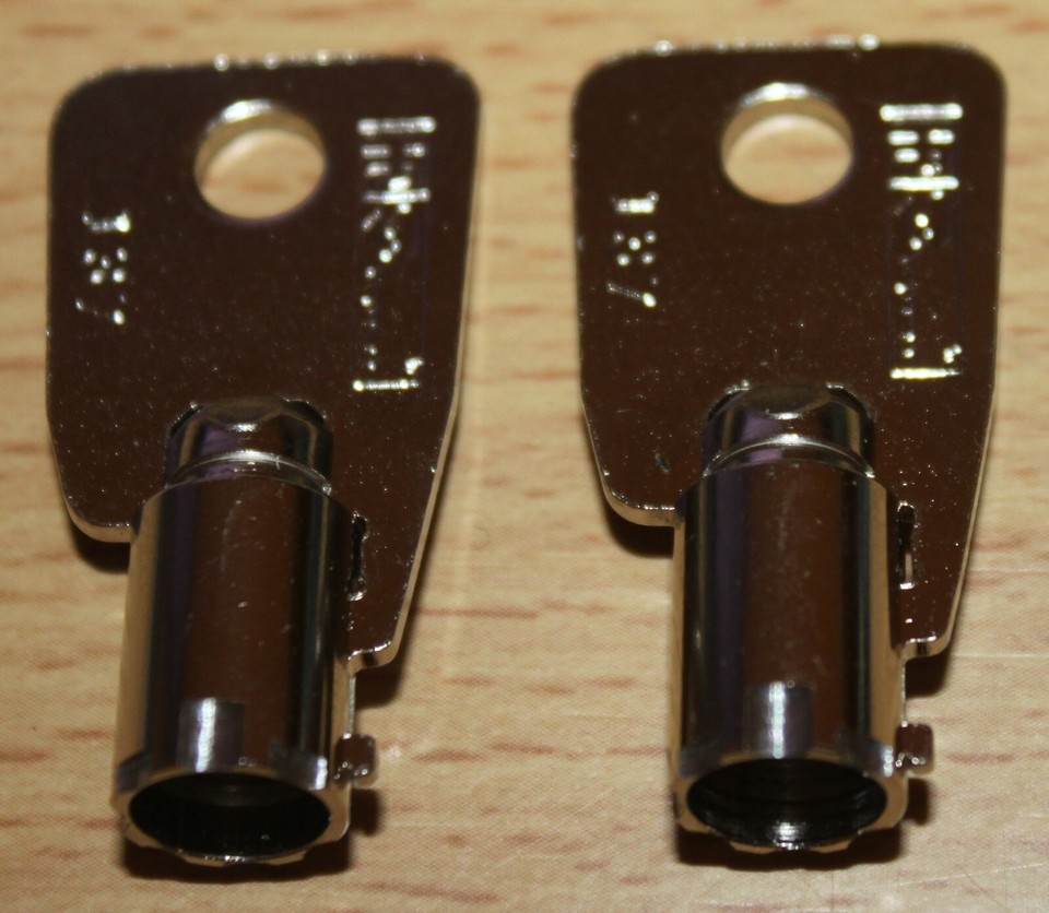2 New Homak Safe Tool box Keys Code Cut HMC00001-HMC31000 Gun Safes Key ...