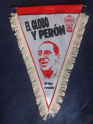 CLUB ATLETICO HURACAN PERON UN SOLO CORAZON - Soccer PENNANT Football ...