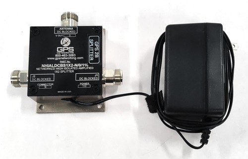 GPS Networking High Isolated Amplified 1X2 Splitter NHIALDCBS1X2-N/0/ ...
