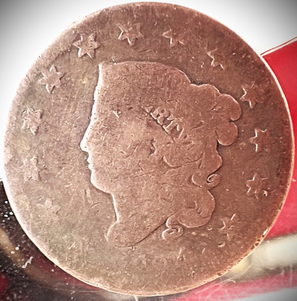 1824 US Coronet Liberty Head Large Cent🪙Matron Early Copper Penny🪙 | eBay