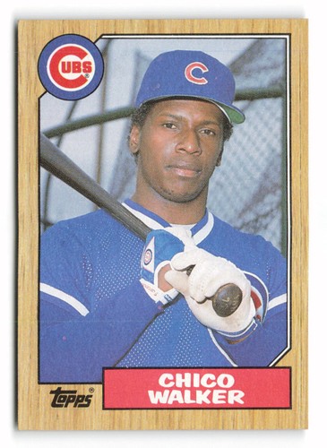 1987 Topps Chico Walker #695 Rookie Chicago Cubs | eBay