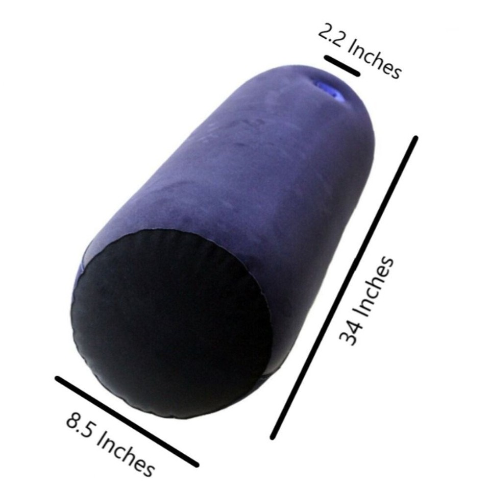 PVC Flocking Magic Cushion Triangle Cylinder Wedge Inflatable Pillow ...