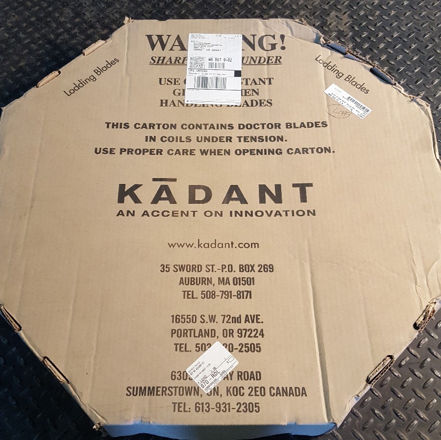 Kadant Lodding Doctor Blade KF Fiberflex 0.055 x 3 x 298 BEV 30 S-009 ...