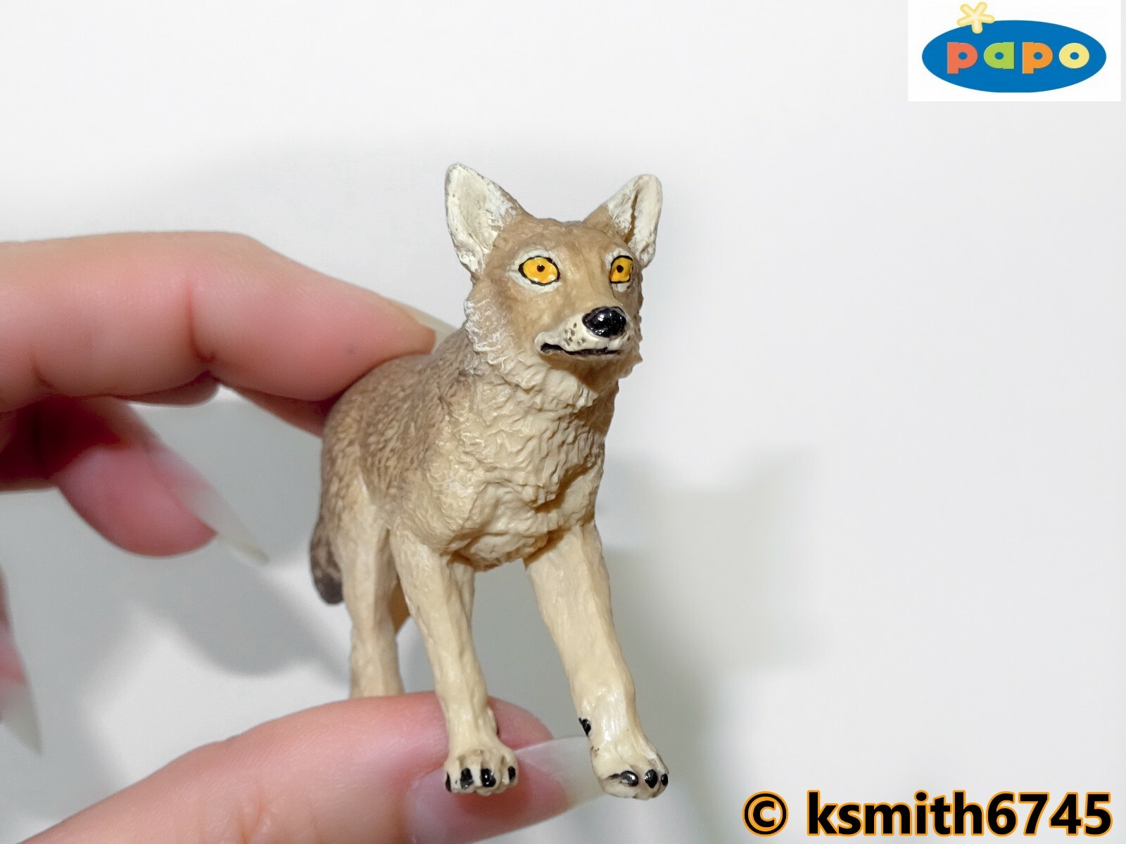 Papo JACKAL solid plastic toy wild animal dog predator * NEW *💥 | eBay UK