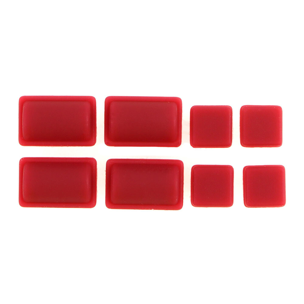 10SETS Black White 8 In1 Set For WII Console Screw Rubber Feet Cover ...