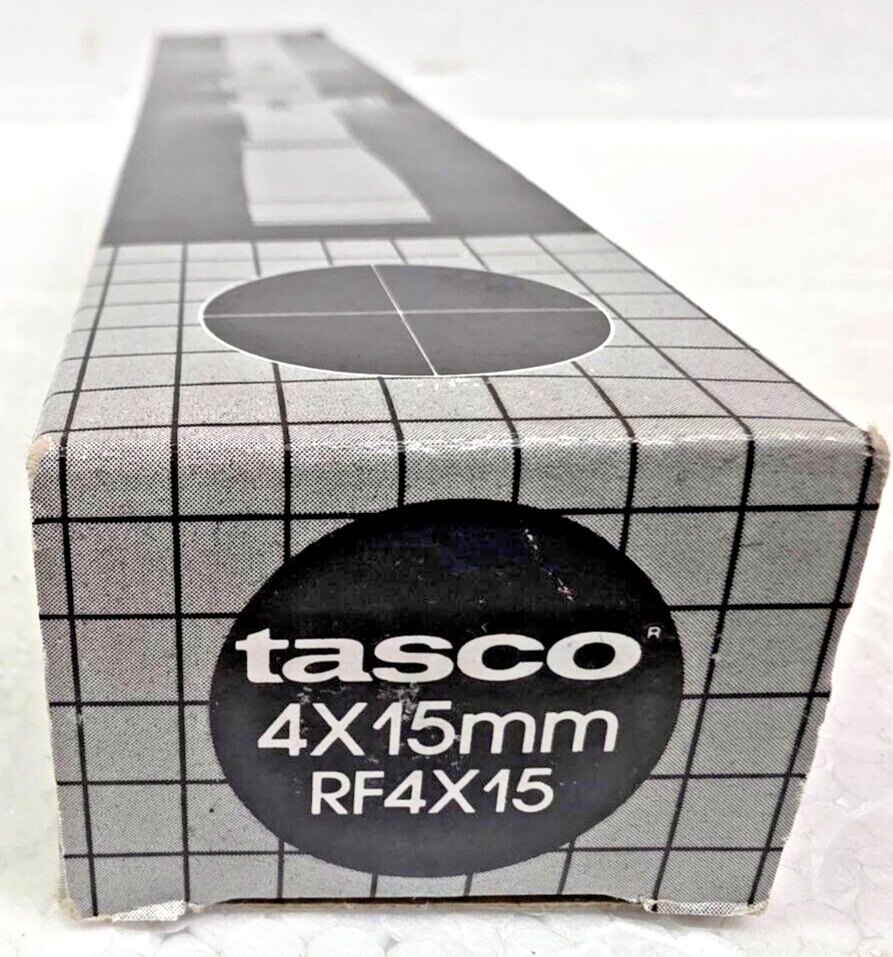 Tasco RF4X15 Rimfire Rifle Scope 15mm 4x15 mm Reticle New In Box | eBay
