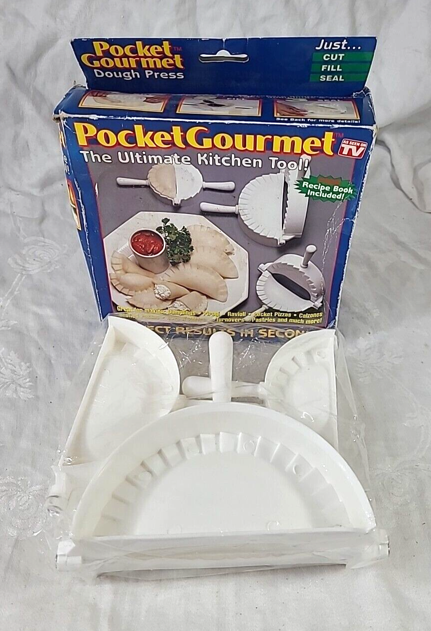 Pocket Gourmet Dough Press Set of 3 Sizes Just Cut Fill Recipes Kitchen ...