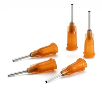 Nordson EFD 7018068 Dispensing Tip, 15 Gauge, Amber, 1/2-inch, 50/Pack ...