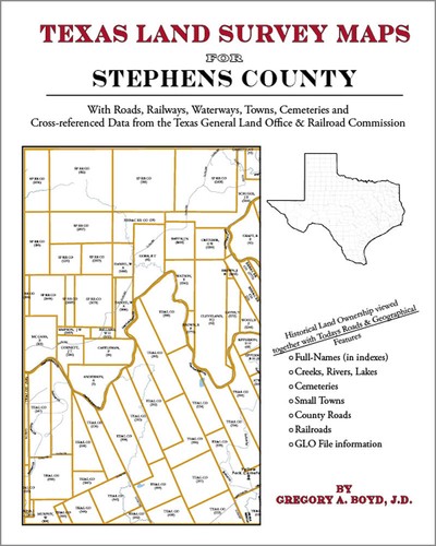 Stephens County Texas Land Survey Maps Genealogy History 1420351893 | eBay