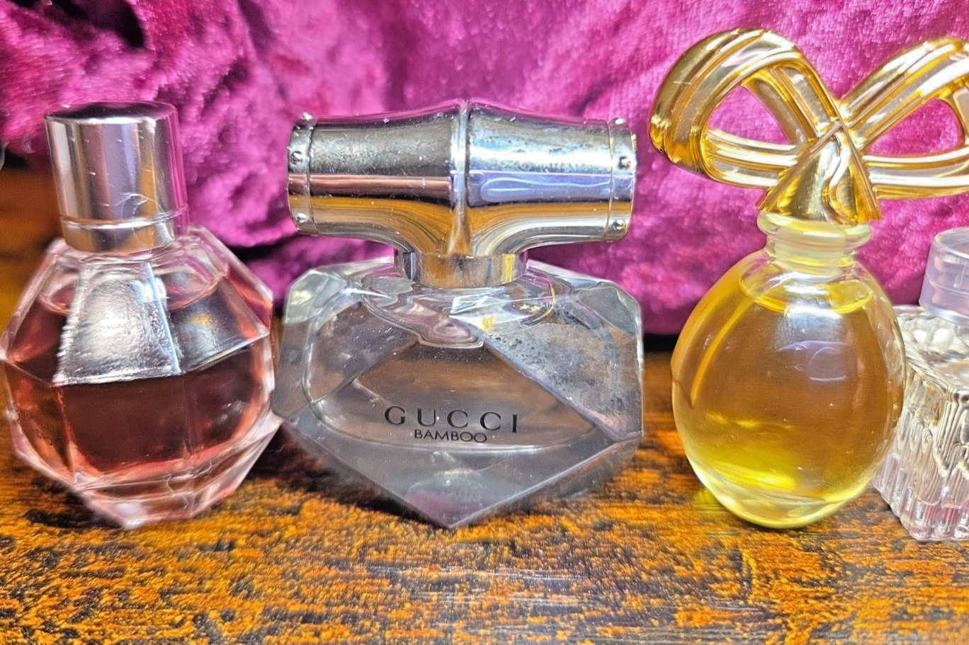 Designer Perfume Mini & Partial Bottle Lot Gucci Versace D&G Nina Ricci ...