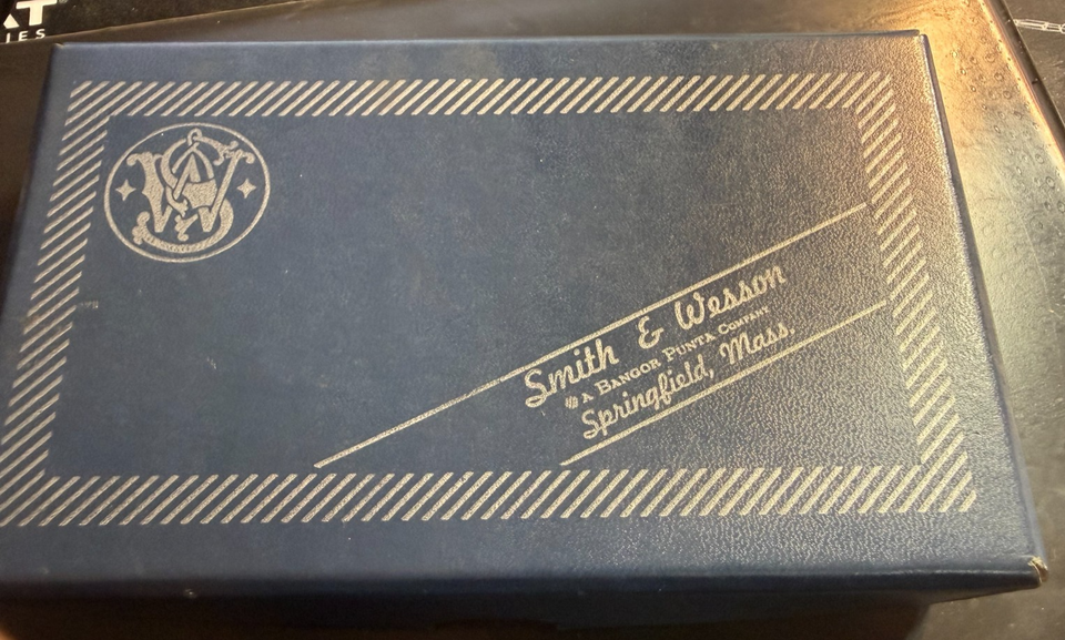 SMITH WESSON ORIGINAL FACTORY REVOLVER BOX MODEL 37 NO DASH + PAPERWORK ...