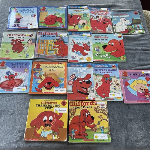 Lot of 16 Clifford the Big Red Dog Picture Books Norman Bridwell | eBay